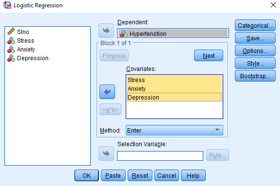 Logistic Regression in SPSS - PhD Thesis Writing Support | Bangalore